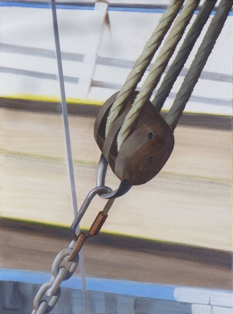Pulley Painting by Michel Godard | Saatchi Art