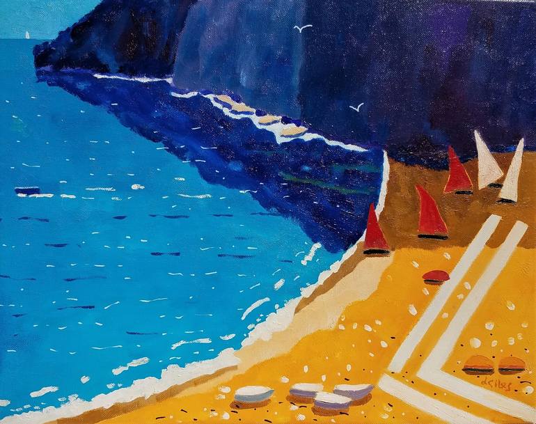Beer 2, Devon Painting by Lesley Giles | Saatchi Art