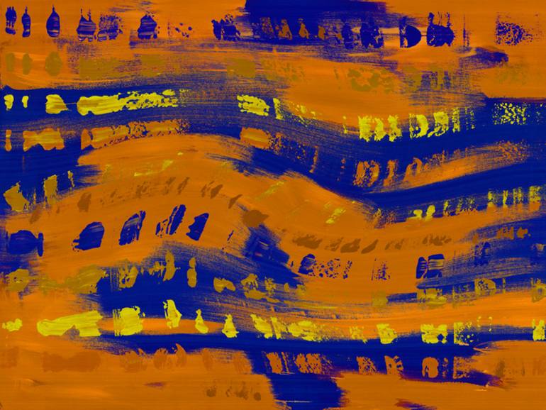 Palaeolithic DNA Painting by Robert Bader | Saatchi Art