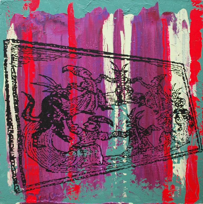 Dialectics of Accumulation (Witches Sabbath) 2 Painting by Alexander ...