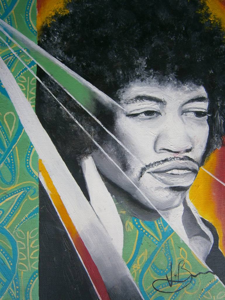 Hendrix Painting by Vicki Bright | Saatchi Art