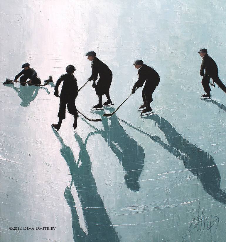 Ice Shadows Painting by Dima Dmitriev | Saatchi Art