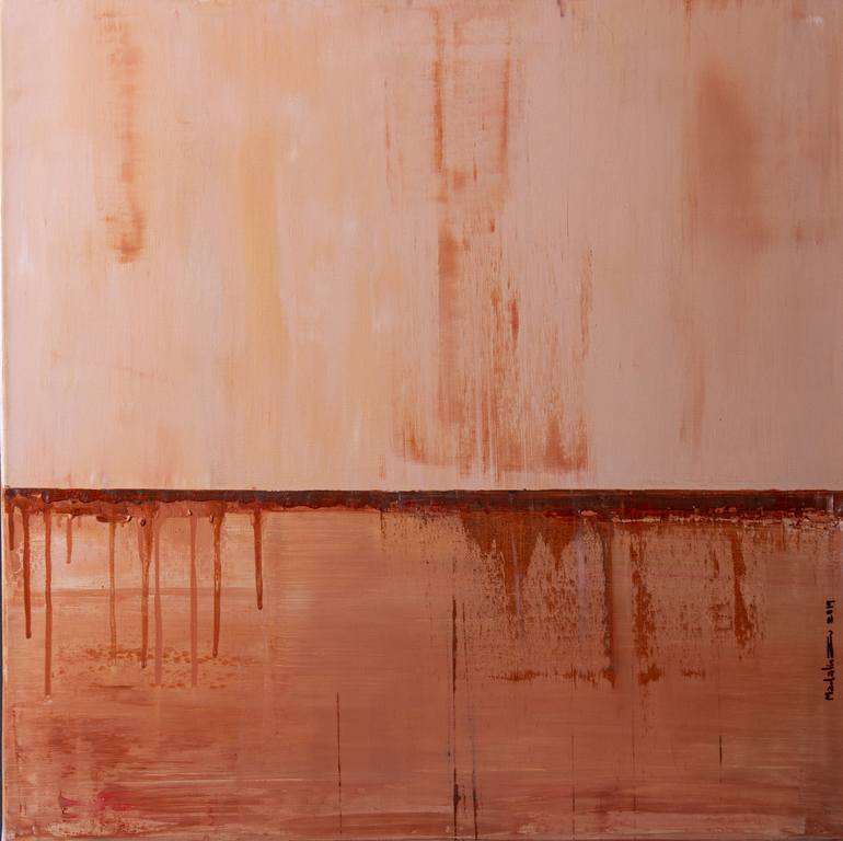 Orange landscape Painting by Andronic Mădălina Lucia | Saatchi Art