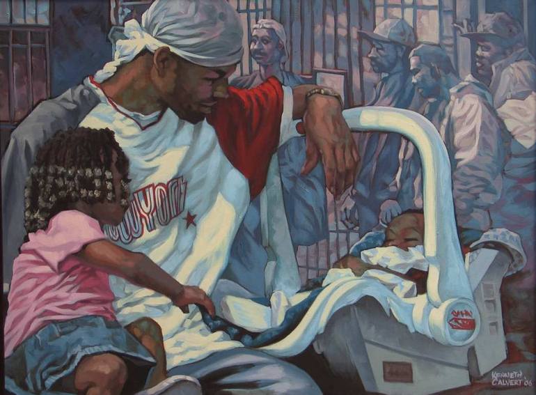 Fatherhood Painting by Kenneth Calvert | Saatchi Art