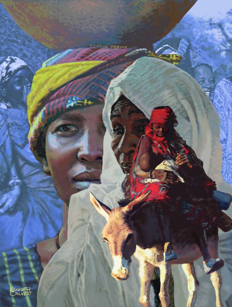 Faces of Eve Painting by Kenneth Calvert | Saatchi Art