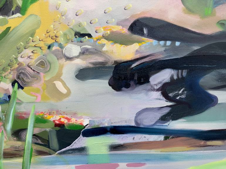 Detail VIII Panoramic, River Painting by April Zanne Johnson | Saatchi Art