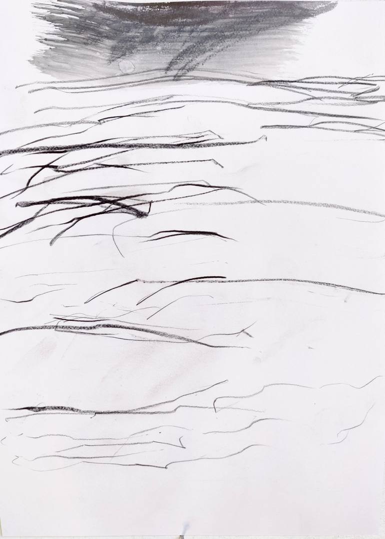 Abstract landscape Drawing by Anna Eckert | Saatchi Art