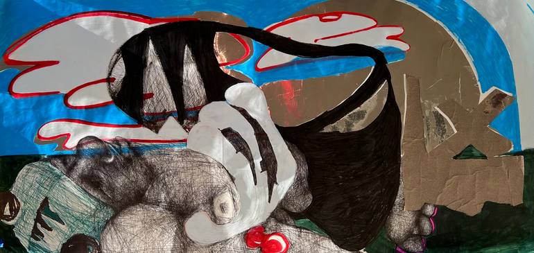 Surrender Drawing by Linda Serrone Rolon | Saatchi Art