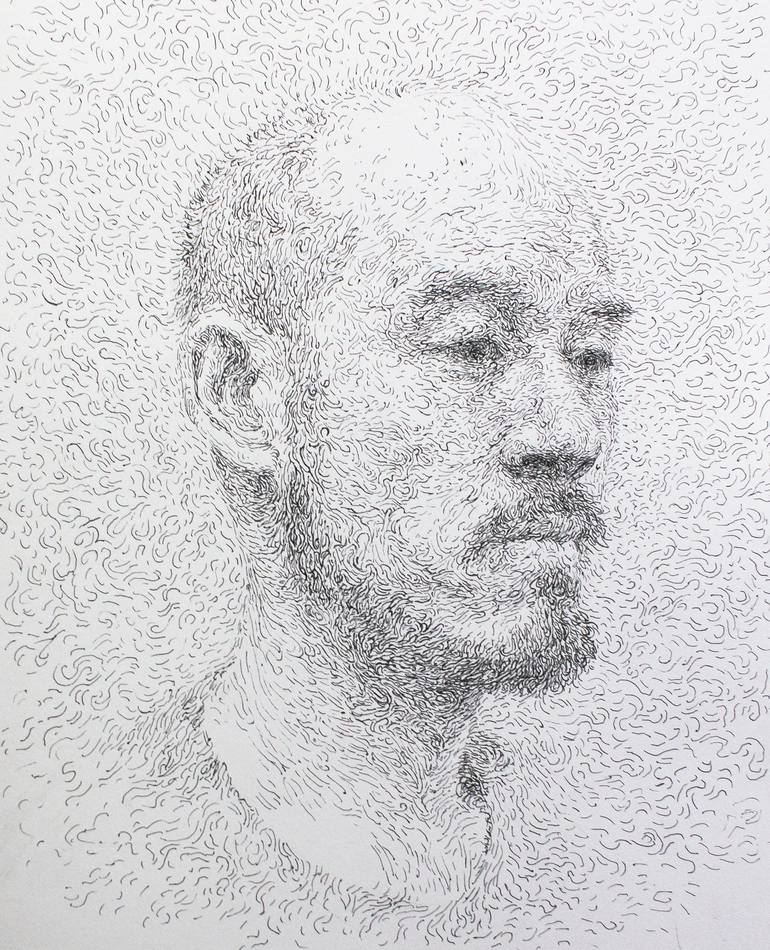 Self portrait Drawing by Sam Kim | Saatchi Art