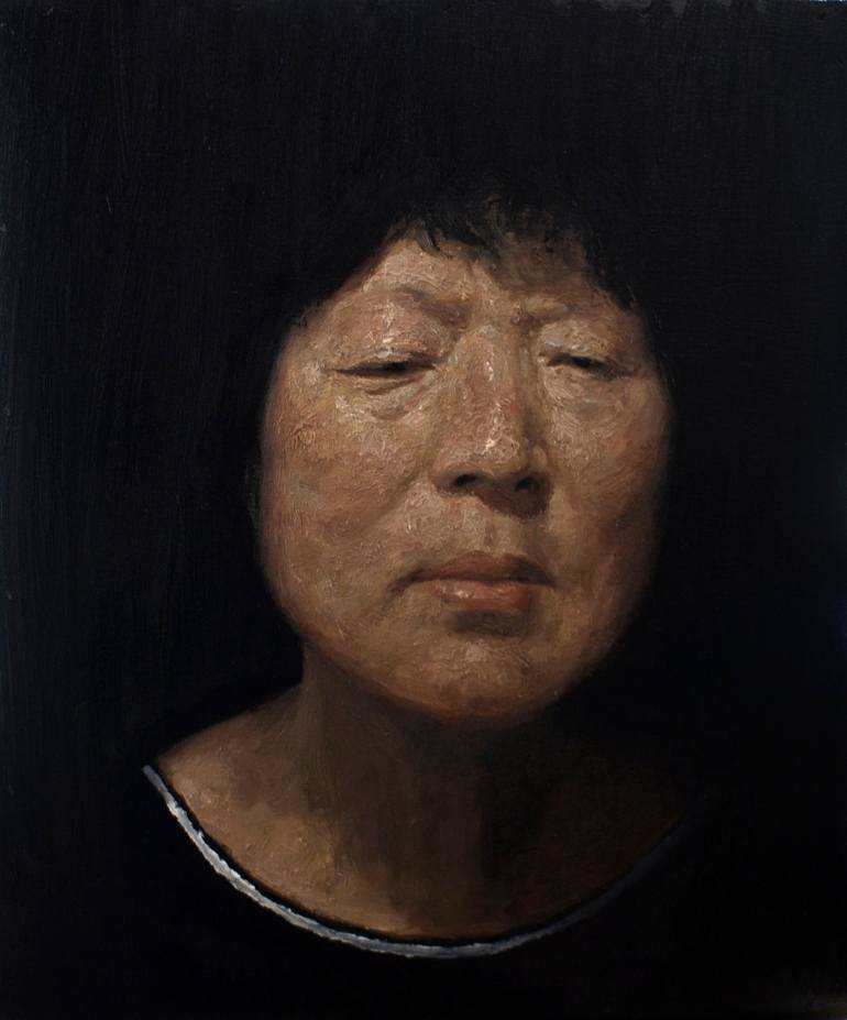 my mom Painting by Sam Kim | Saatchi Art