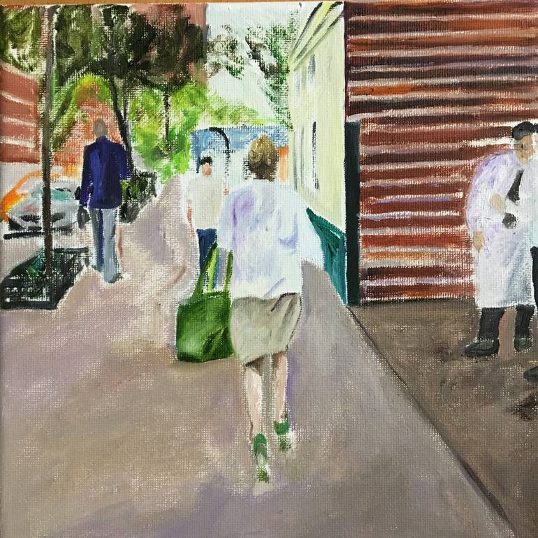 on her way Painting by Xinxin Xu | Saatchi Art