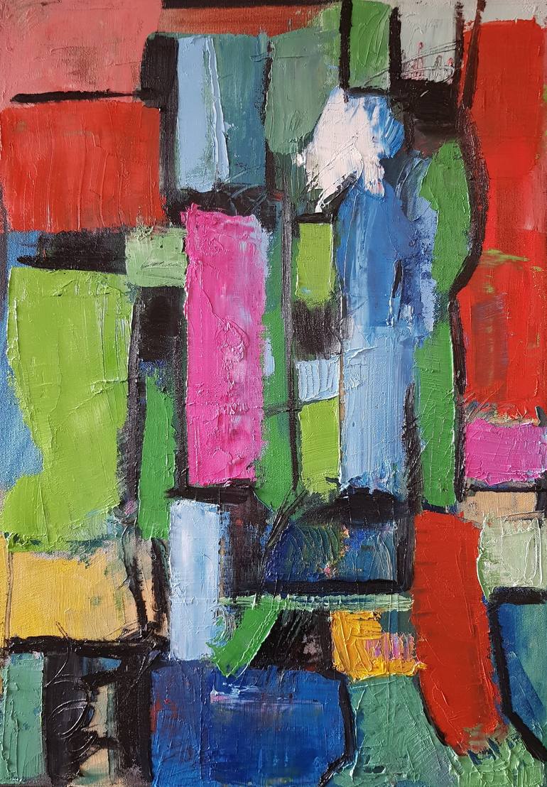 Fields 2 Painting by Lorna Allen | Saatchi Art