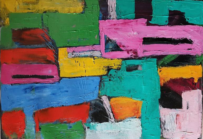 Map en Provence 2 Painting by Lorna Allen | Saatchi Art