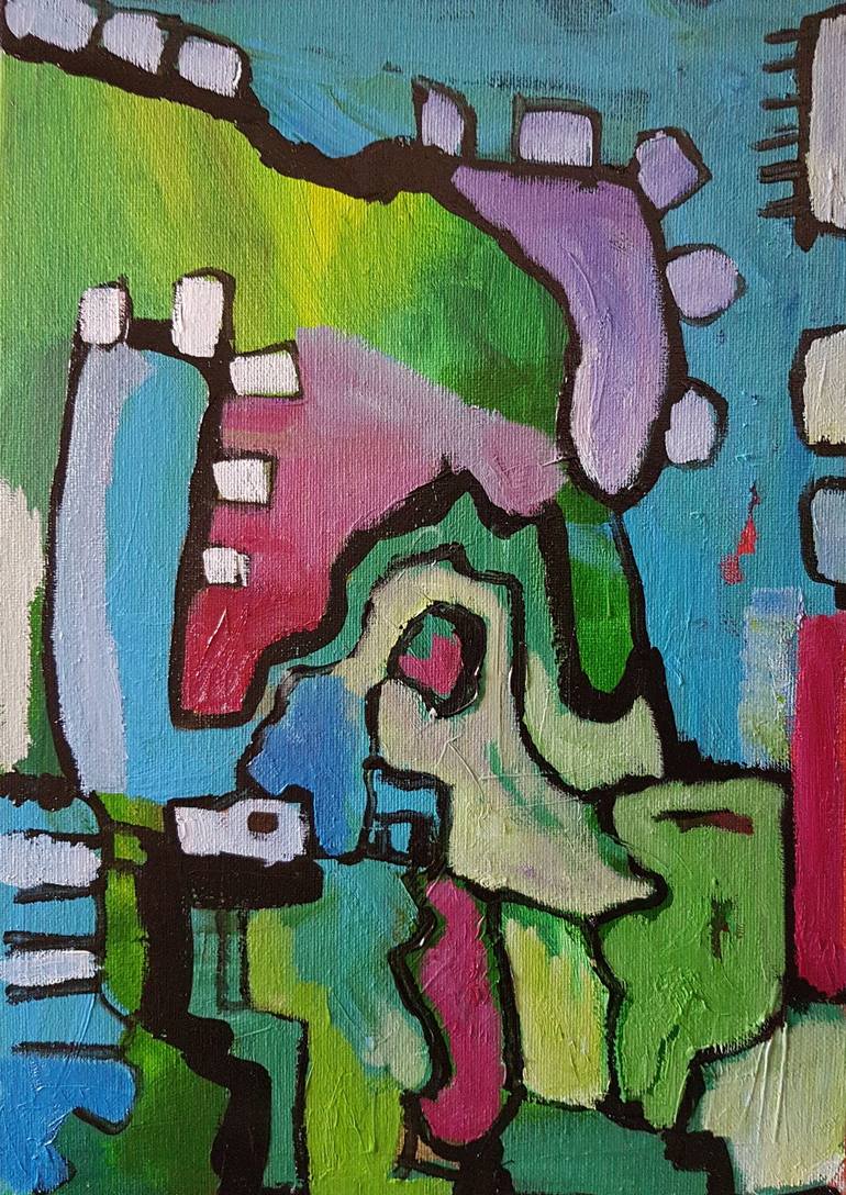 Reptile House 2 Painting by Lorna Allen | Saatchi Art