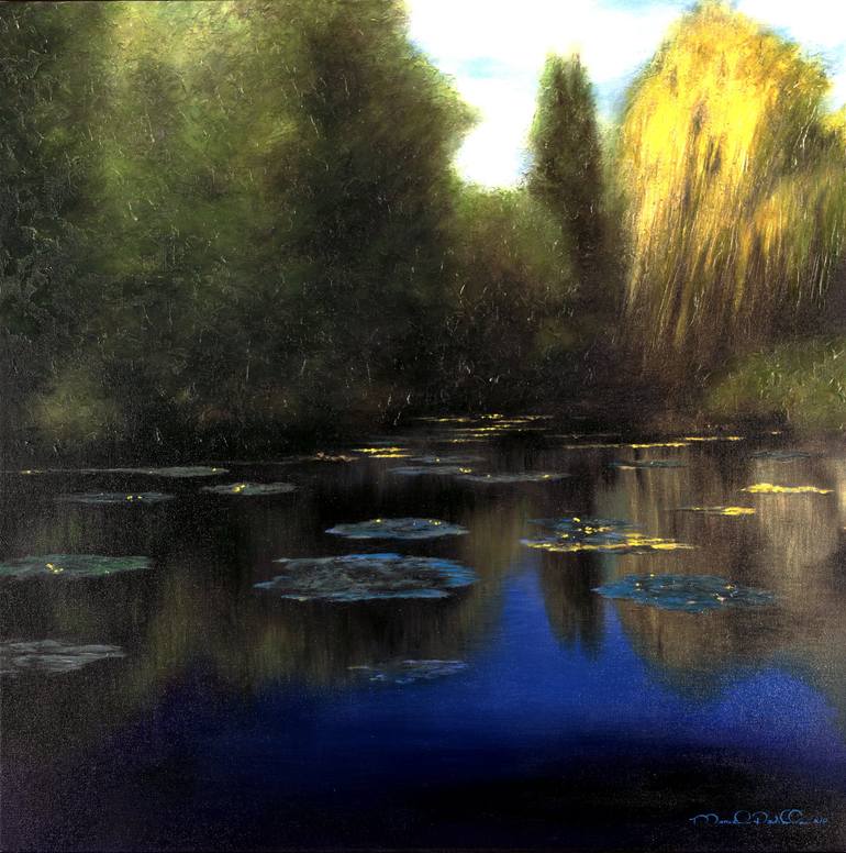 Giverny's Paradise Painting by Manuel Padilla | Saatchi Art