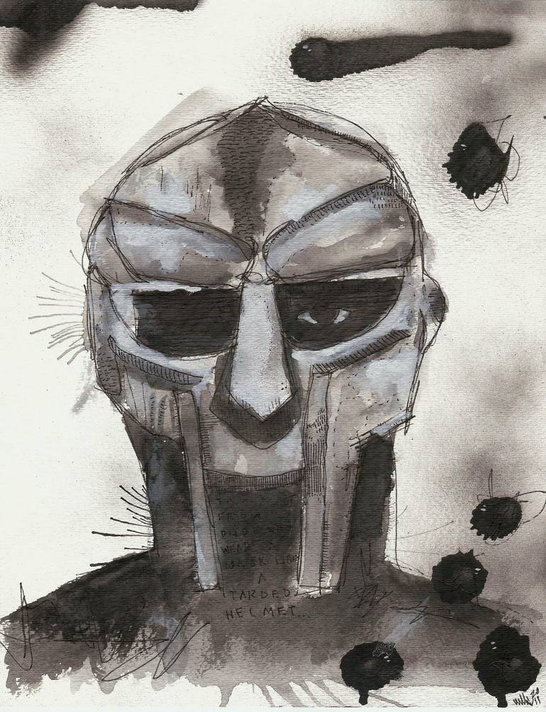 MF DOOM Painting by Dan Eells | Saatchi Art