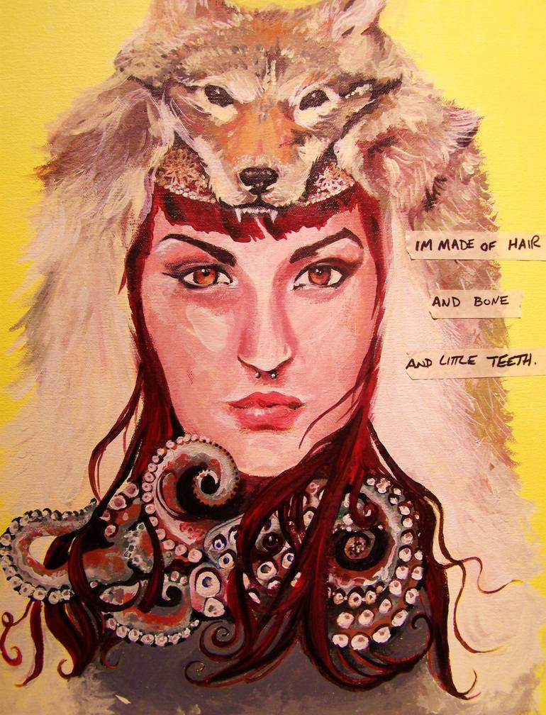 Sluagh Portrait Painting by Jen Kemp | Saatchi Art