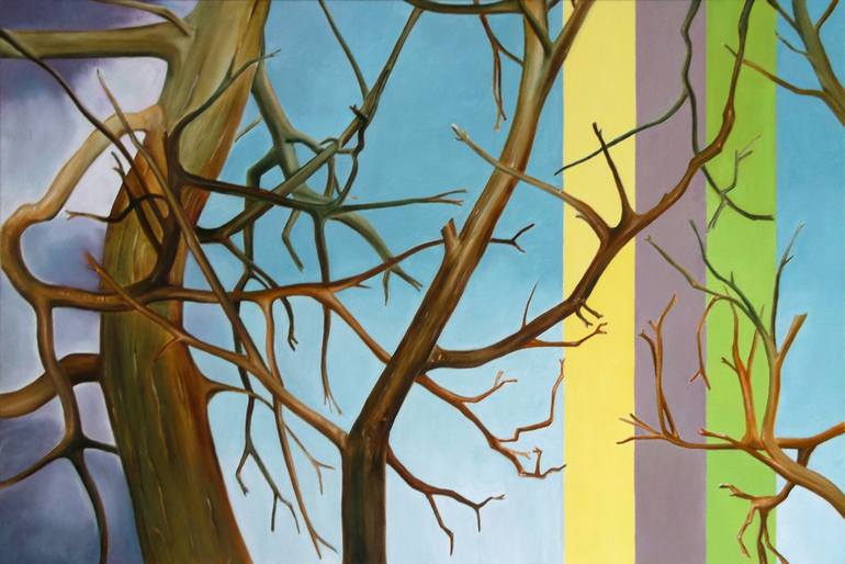 Three trees Painting by Dariusz Glowacki | Saatchi Art
