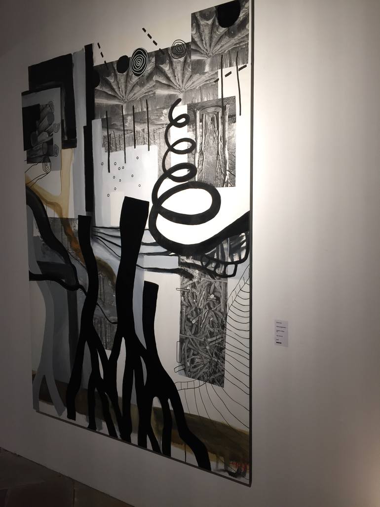 woods in winter Painting by David Joly | Saatchi Art