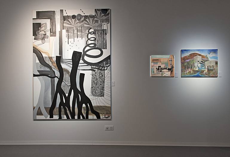 woods in winter Painting by David Joly | Saatchi Art