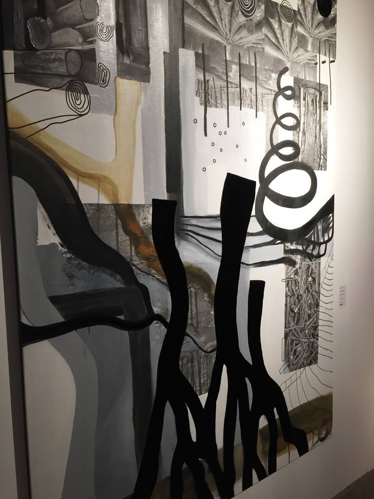 woods in winter Painting by David Joly | Saatchi Art