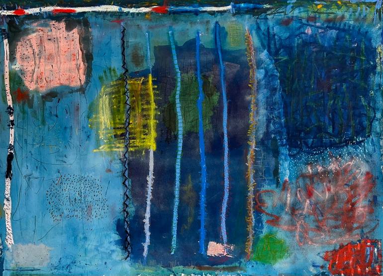 Enchanted Blues Painting by Marcus Bacher | Saatchi Art