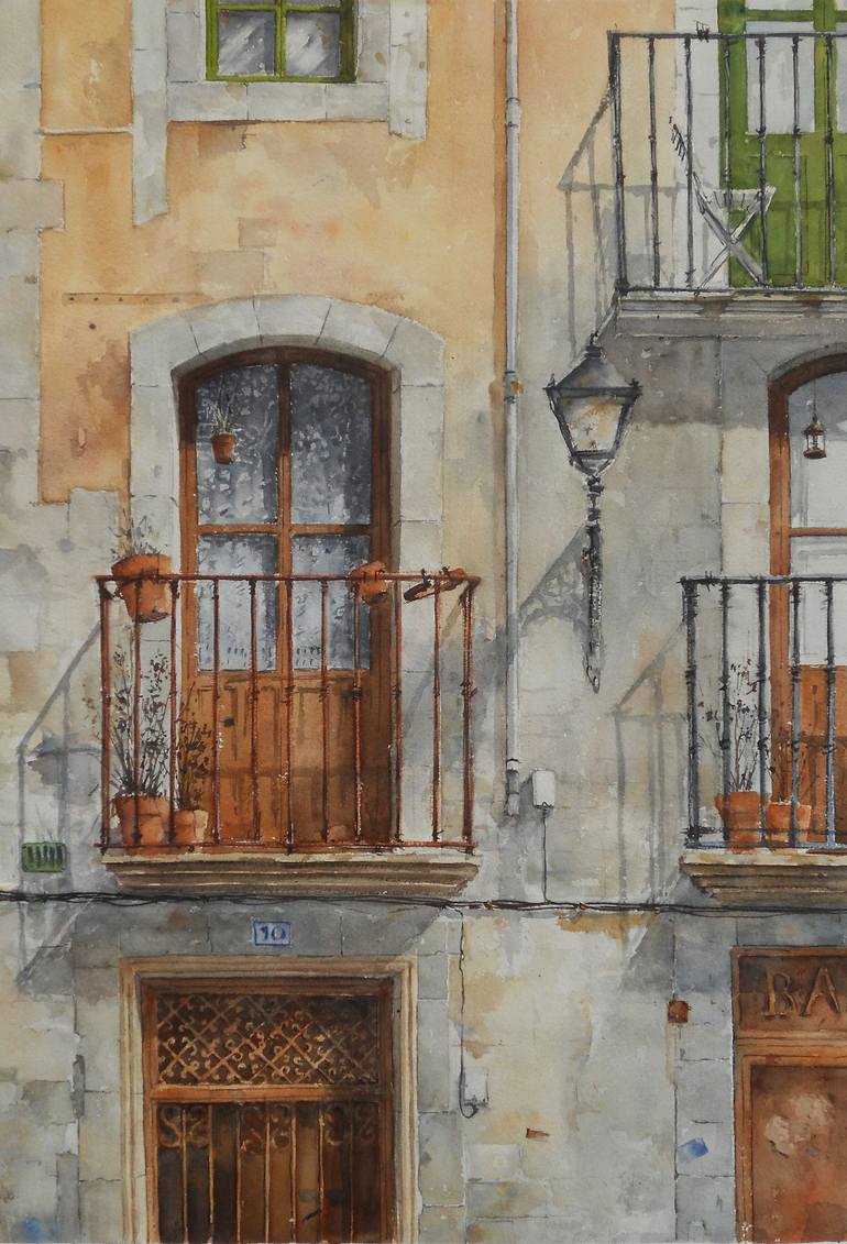 La Plaza de San Just Painting by Justin Philip Williams Ansell ...