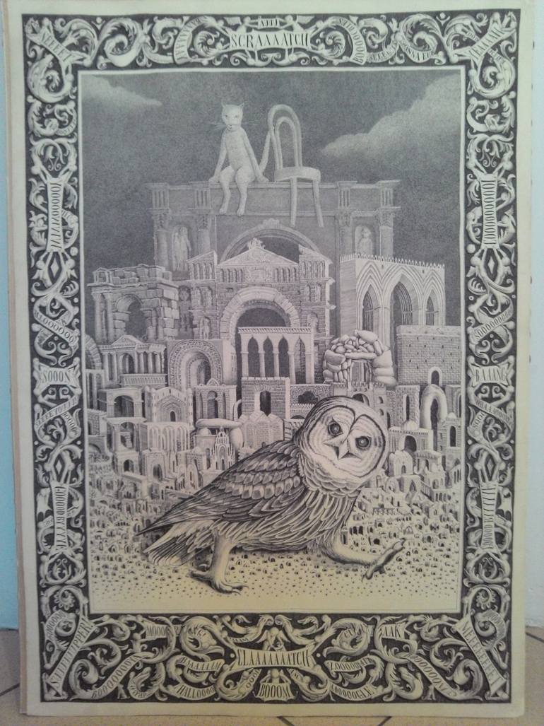 Rebus#21 Drawing by ivan Yazykov | Saatchi Art