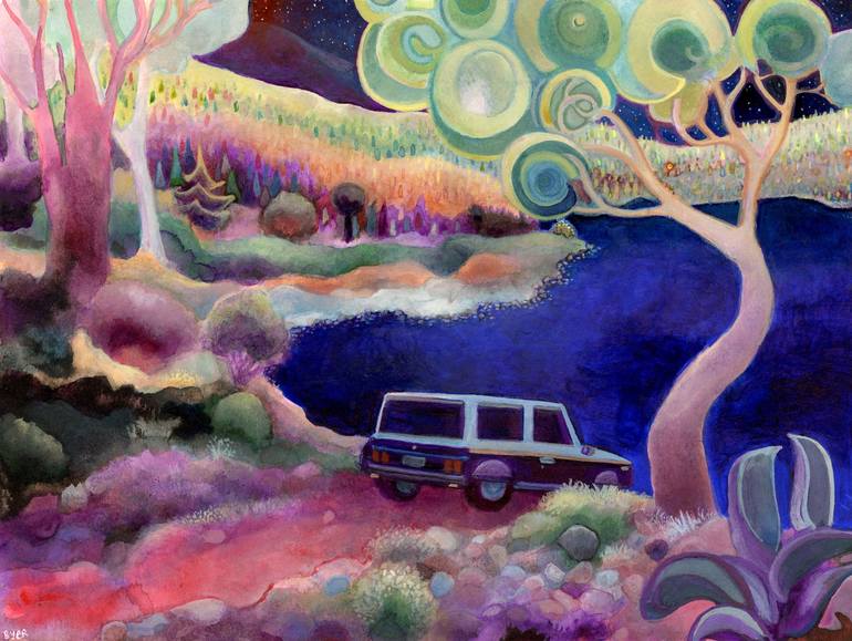 Abandoned Vehicle Painting by Josh Byer | Saatchi Art