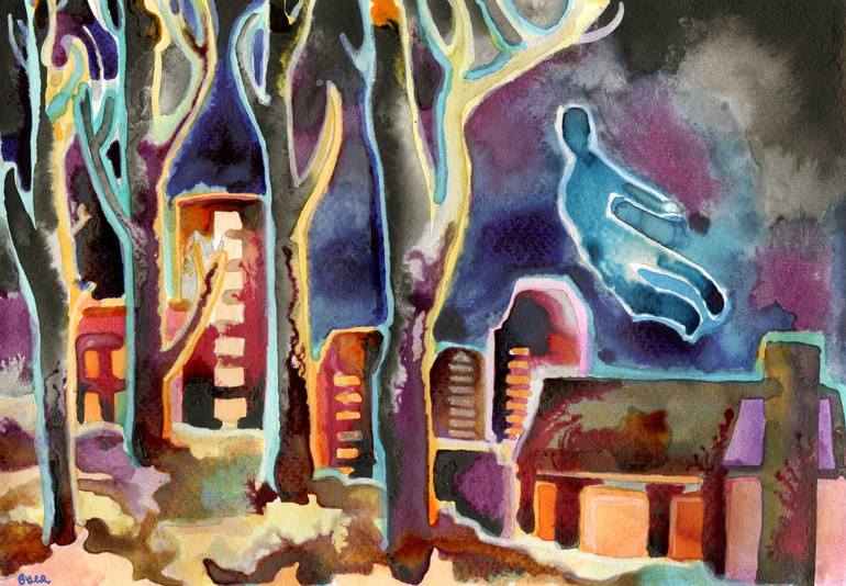 Dream of Flying Painting by Josh Byer | Saatchi Art