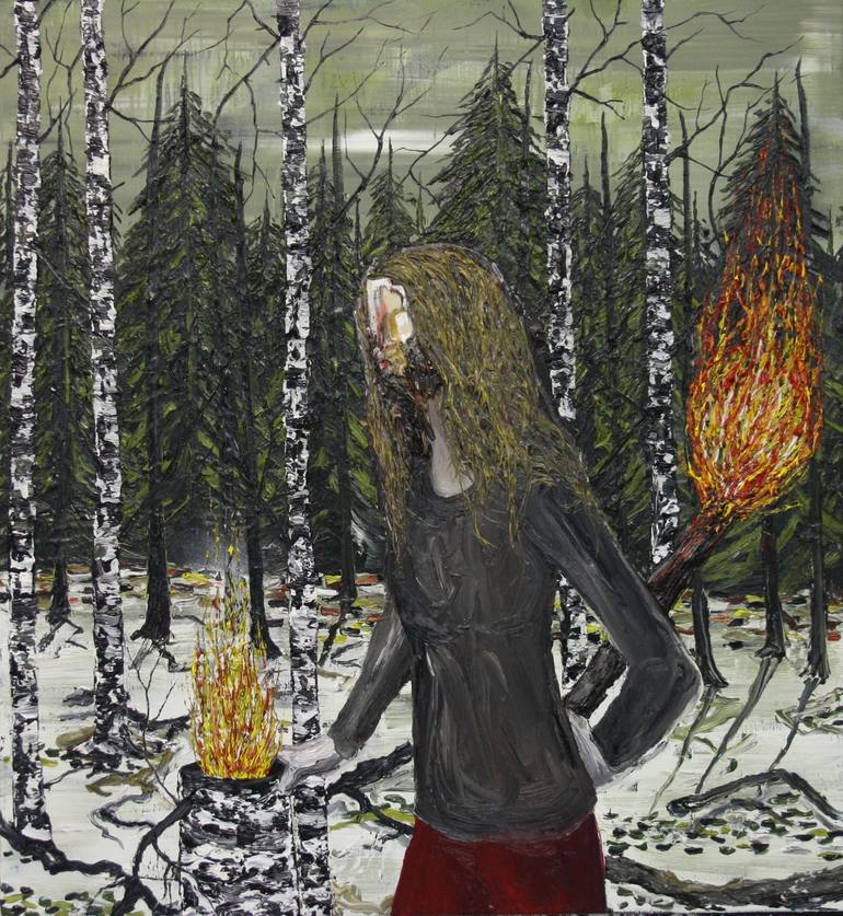 your work is great but i am weak Painting by René Holm | Saatchi Art