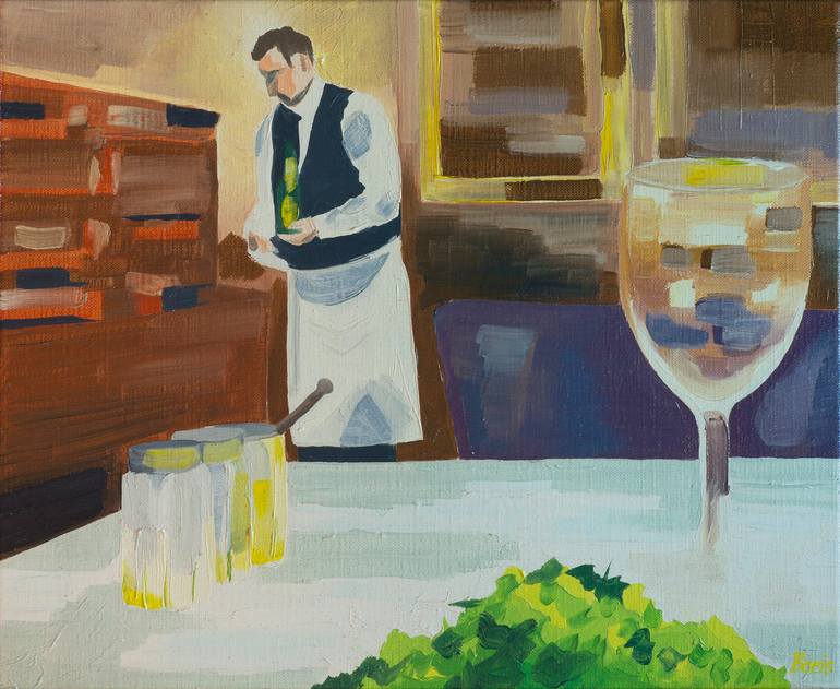 le souper Painting by Boris Inparis | Saatchi Art
