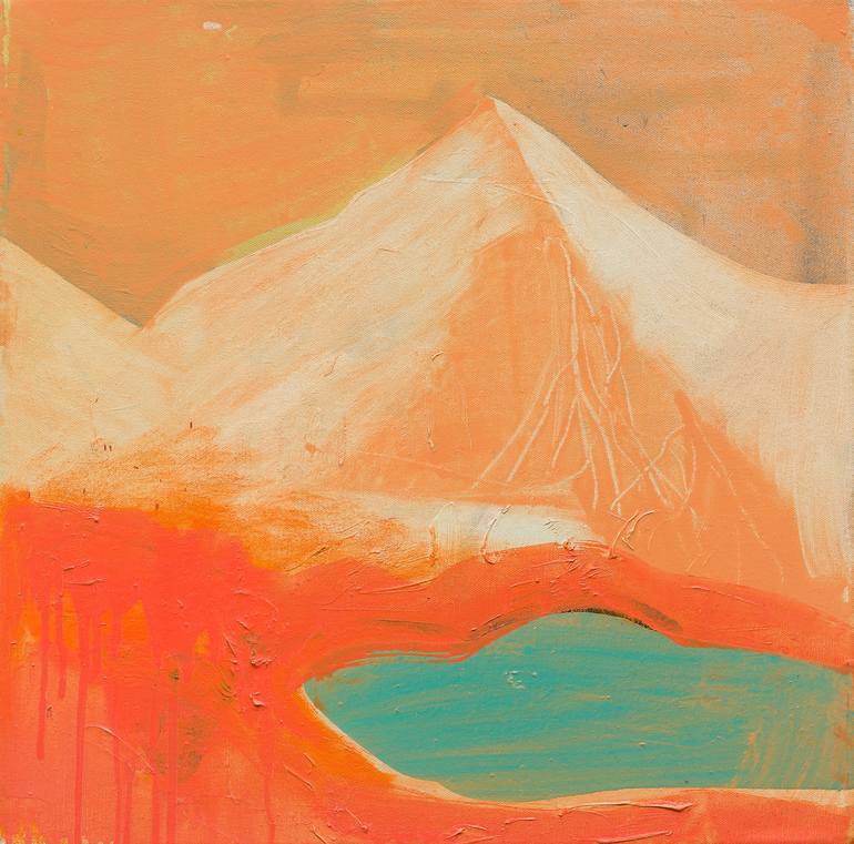 White Pyramid Painting by Ellie Williams | Saatchi Art