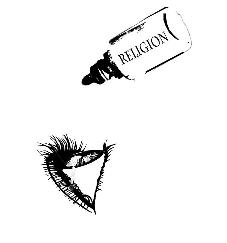 RELIGION Drawing by david kukhalashvili | Saatchi Art