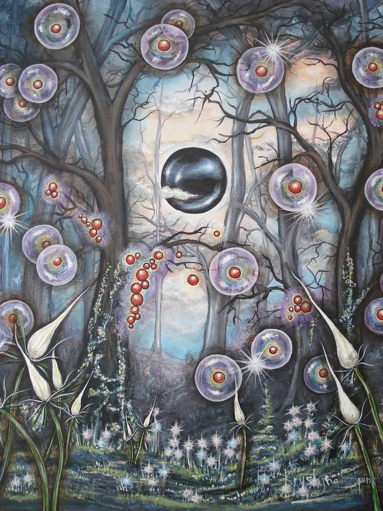 Alien Seed Painting by Krystyna Spink | Saatchi Art