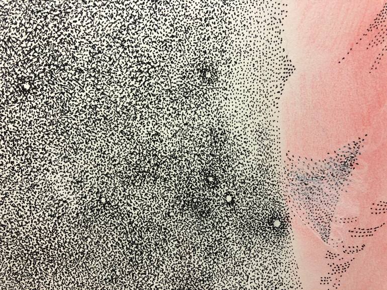 Space Rose Drawing by Gabor Breznay | Saatchi Art