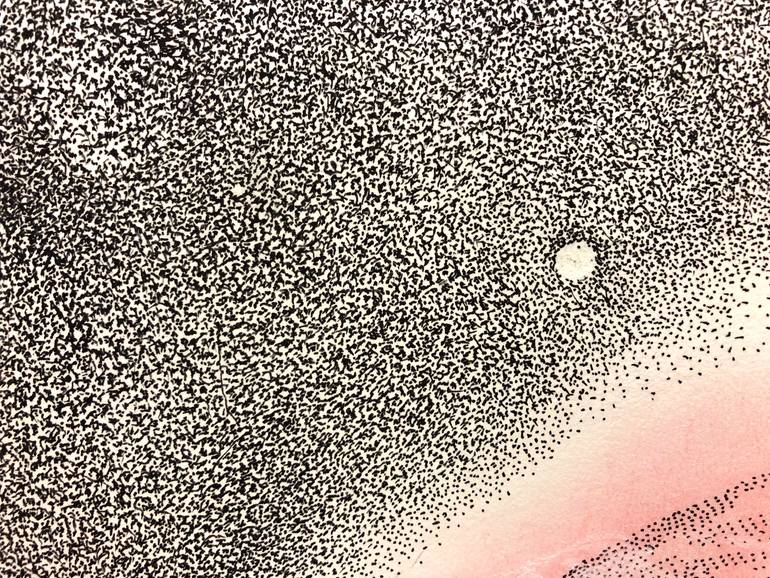 Space Rose Drawing by Gabor Breznay | Saatchi Art