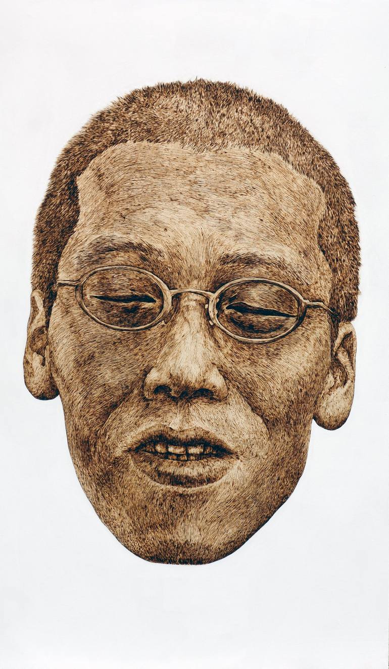 a faint smile Drawing by Junghun Kim | Saatchi Art