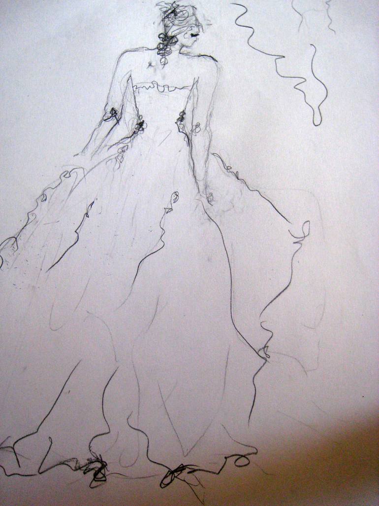 image to girl Drawing by Tulay Cakir | Saatchi Art
