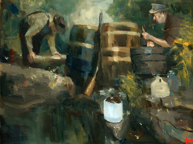 Ruckus Juice Painting by Darren Thompson | Saatchi Art