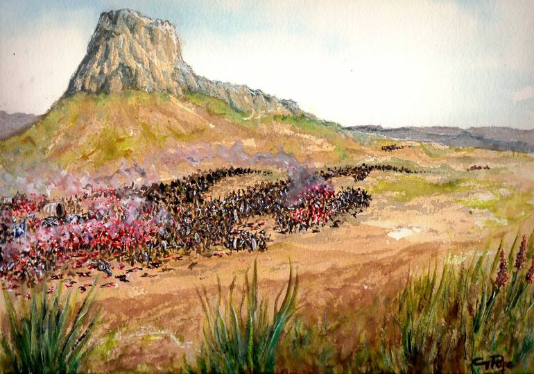 Isandlwana Painting by Graham Pope | Saatchi Art