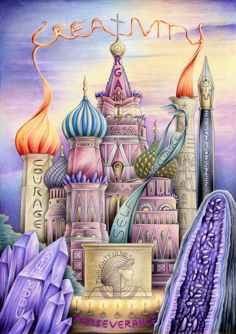 The 7th Ray Drawing by Wayne Bradford | Saatchi Art