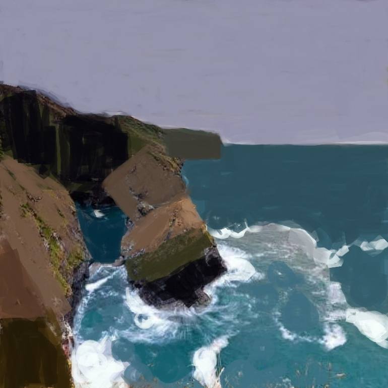 Bohortha Cliffs Painting by Mary Ruggeri | Saatchi Art