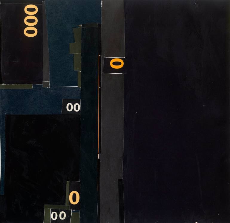 Magazine Ricochet - Black Zeros Collage by Mark Carter | Saatchi Art