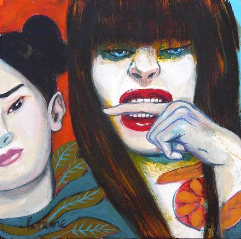 Rouge&aAdoll Painting by Virginia Patrone | Saatchi Art