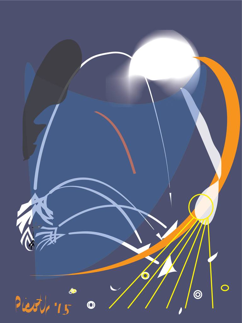 From behind the blue veil Painting by Rupert Picott | Saatchi Art