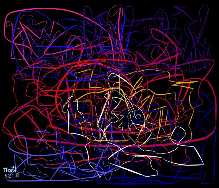 Bird VIBES fgm395 Painting by Rupert Picott | Saatchi Art