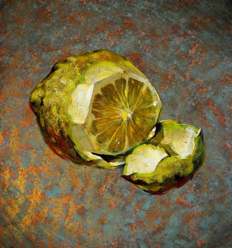 lemon Painting by Gregory Radionov | Saatchi Art