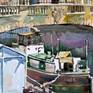 Berlin. Boat Linda on Spree Painting by Gregory Radionov | Saatchi Art