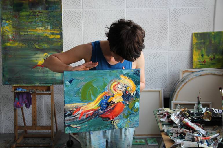 Chrysolophus pictus Painting by Grażyna Smalej | Saatchi Art